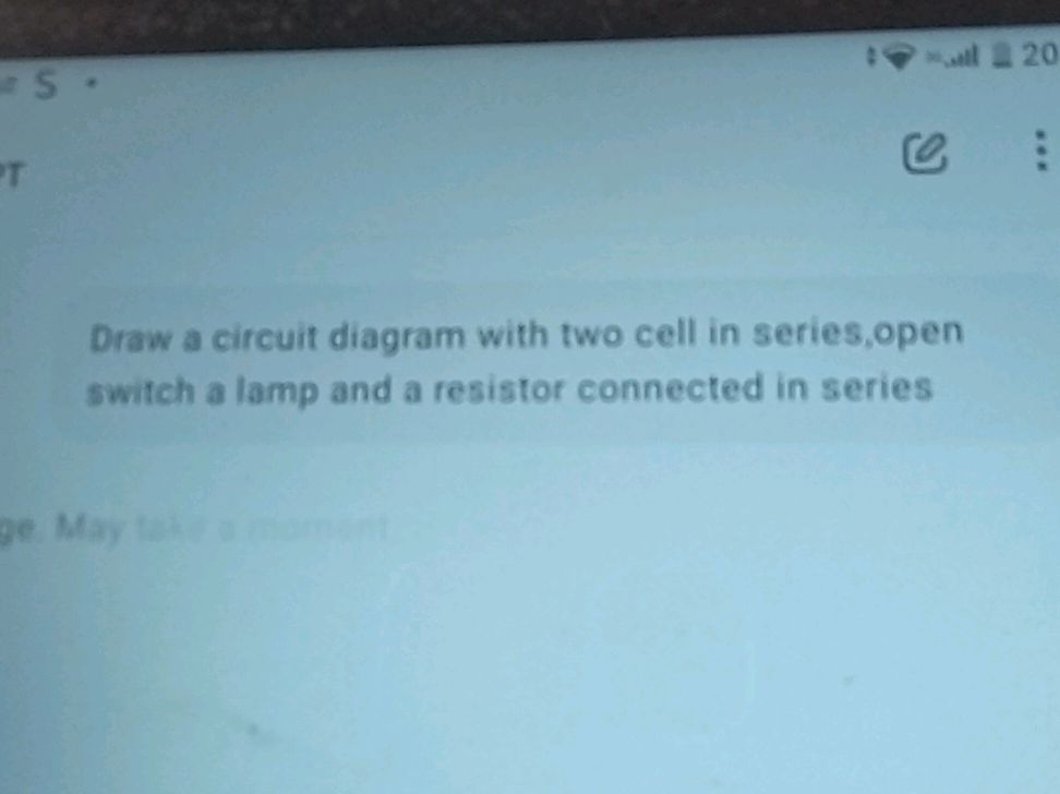 Draw a circuit diagram with two cell in | StudyX