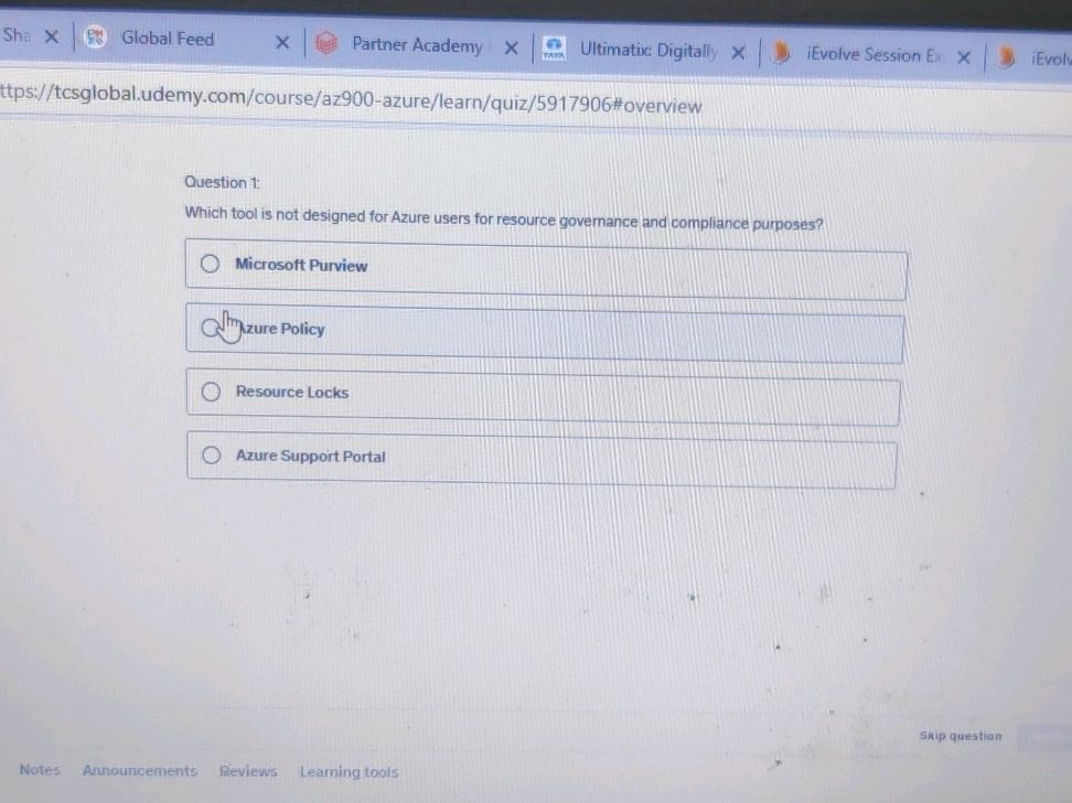 Question 1: Which tool is not designed for | StudyX