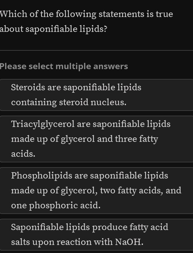 Which of the following statements is true | StudyX