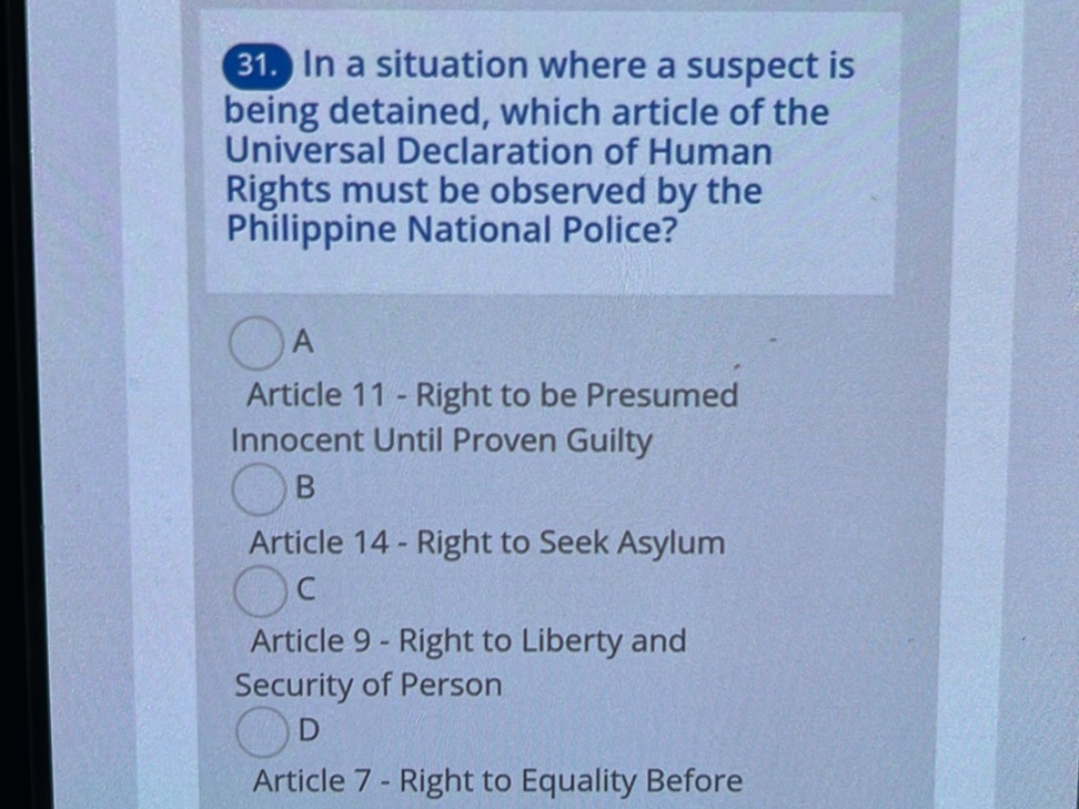 In a situation where a suspect is being
