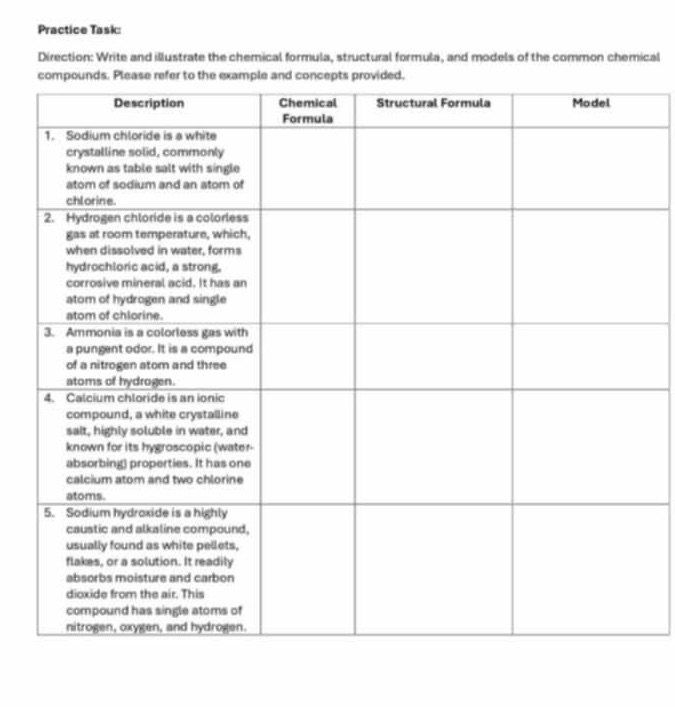 Practice Task: Direction: Write and | StudyX