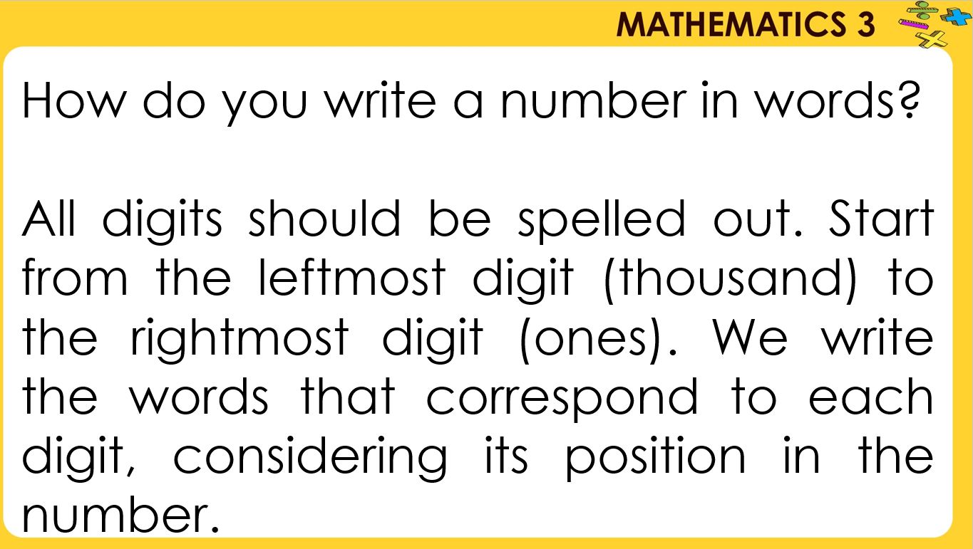 How do you write a number in words? All | StudyX