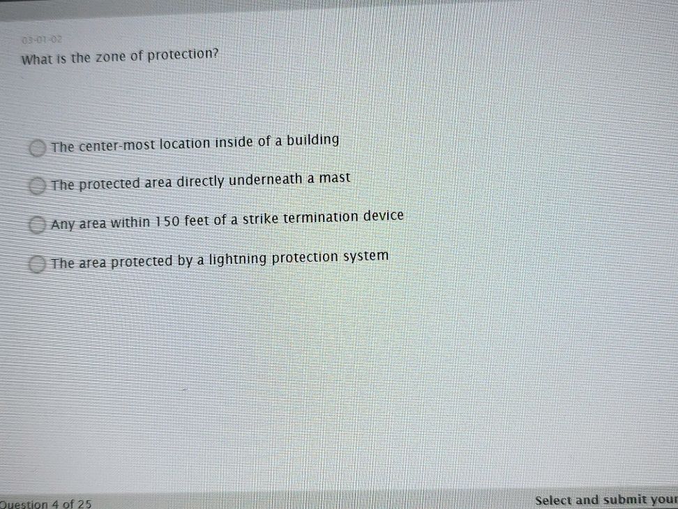 What is the zone of protection? The | StudyX