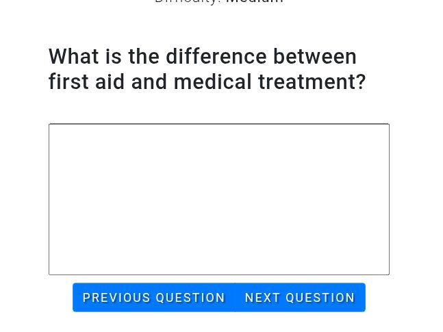 What is the difference between first aid and | StudyX