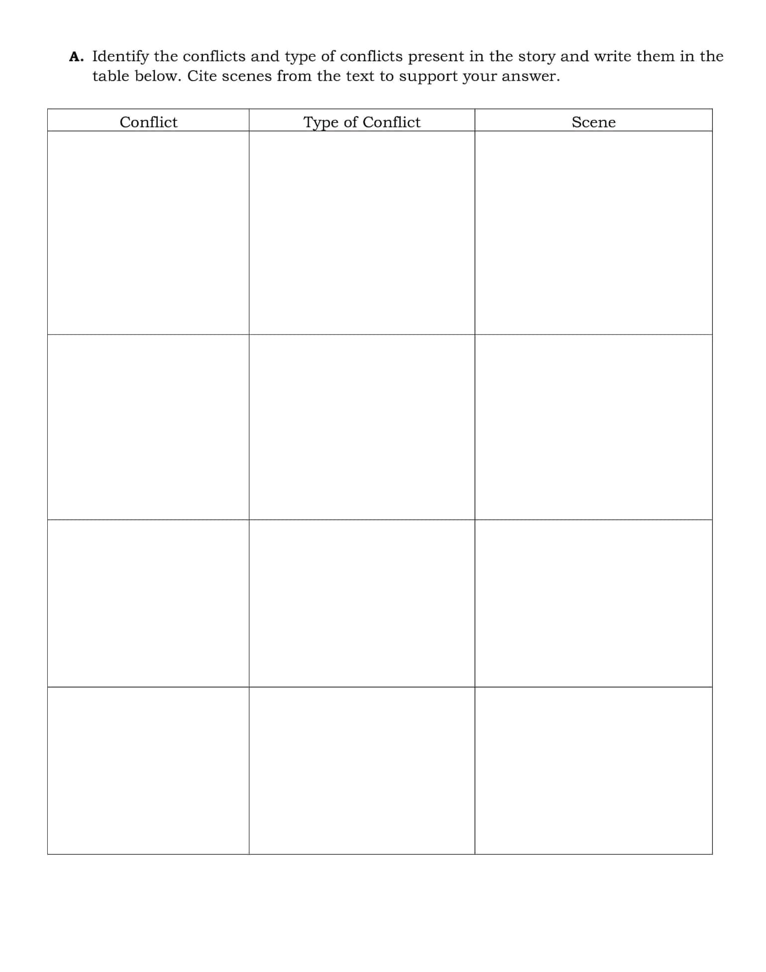A. Identify the conflicts and type of | StudyX