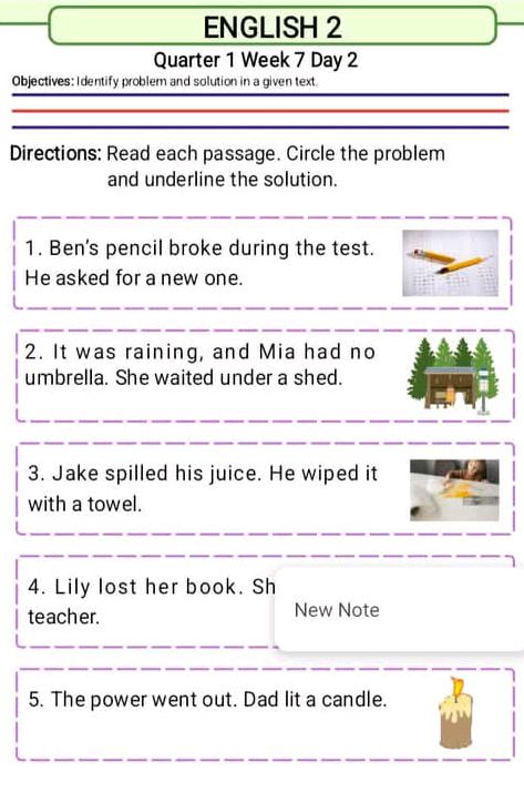 Directions: Read each passage. Circle the | StudyX