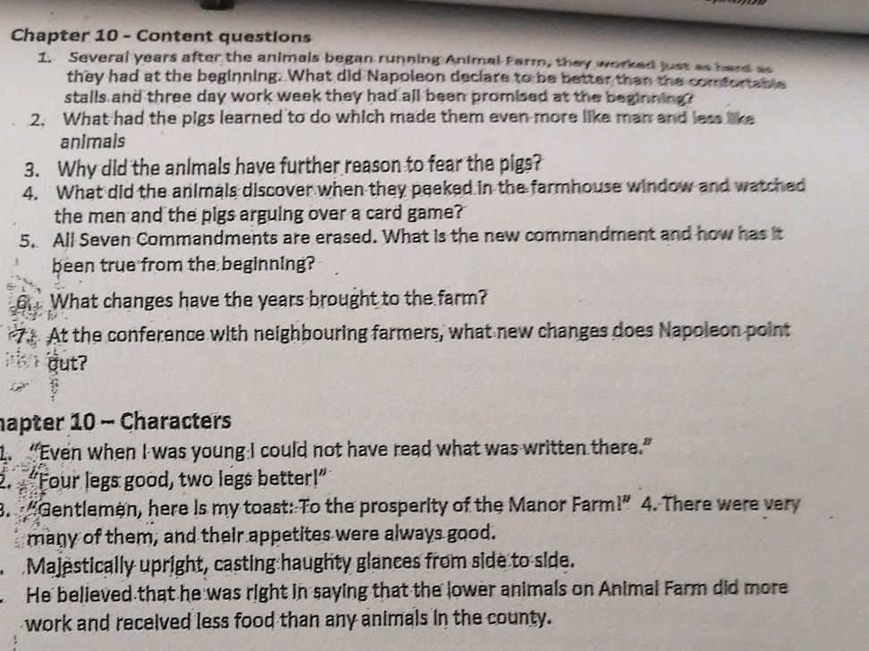 Chapter 10 - Content questions 1. Several
