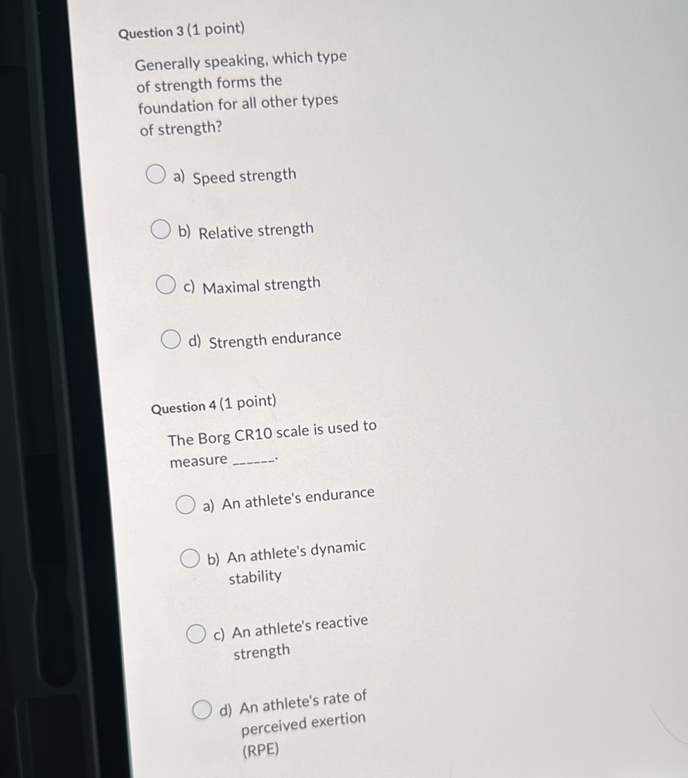 Question 3 (1 point) Generally speaking, | StudyX