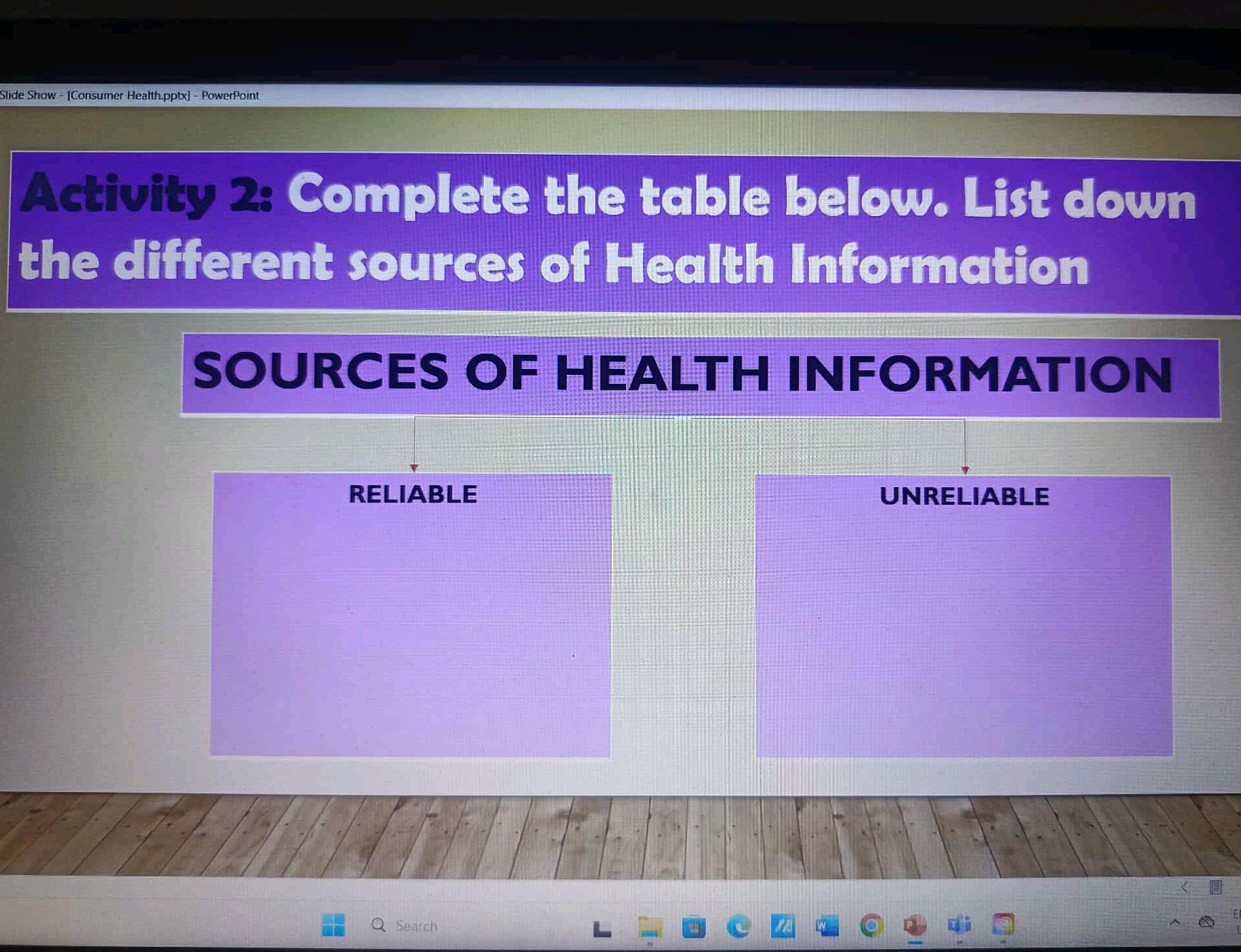 Activity 2: Complete the table below. List | StudyX