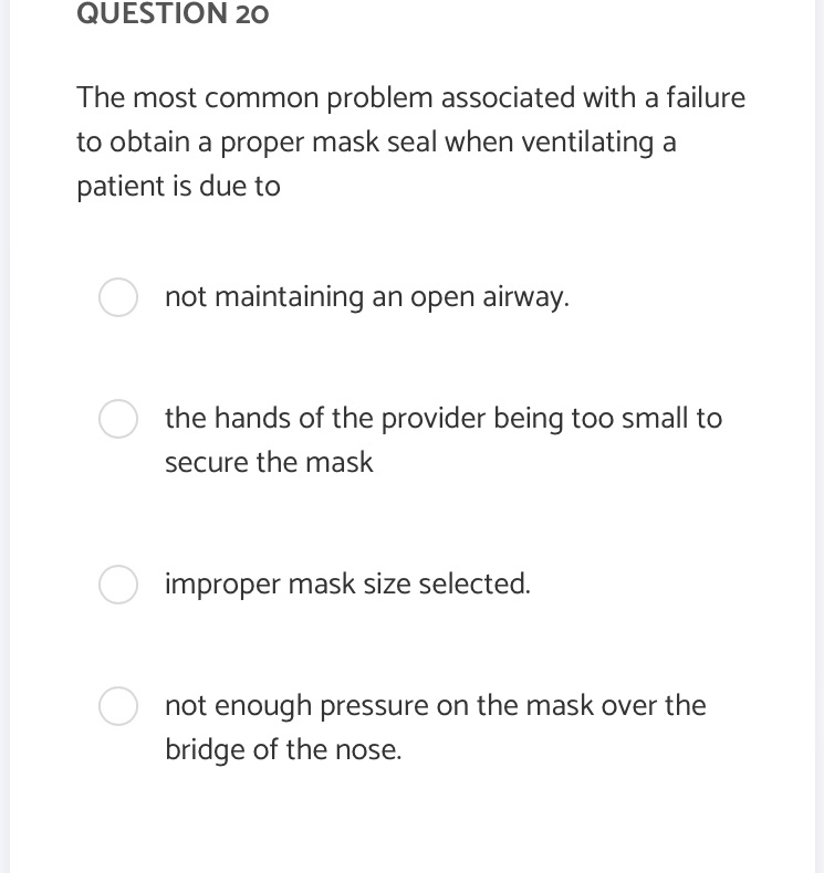 The most common problem associated with a | StudyX