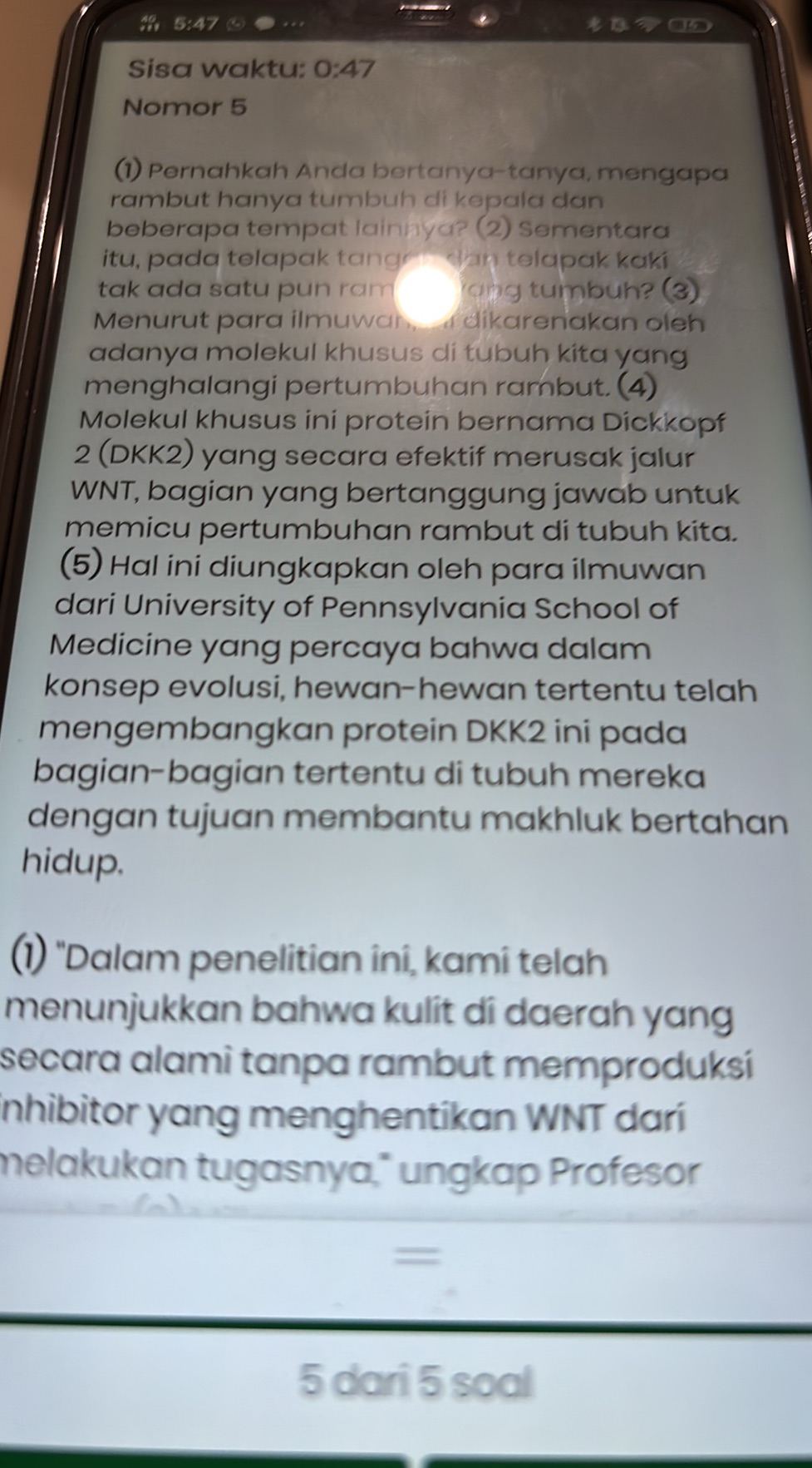 Nomor 5 Inti kalimat pertama paragraf kedua | StudyX