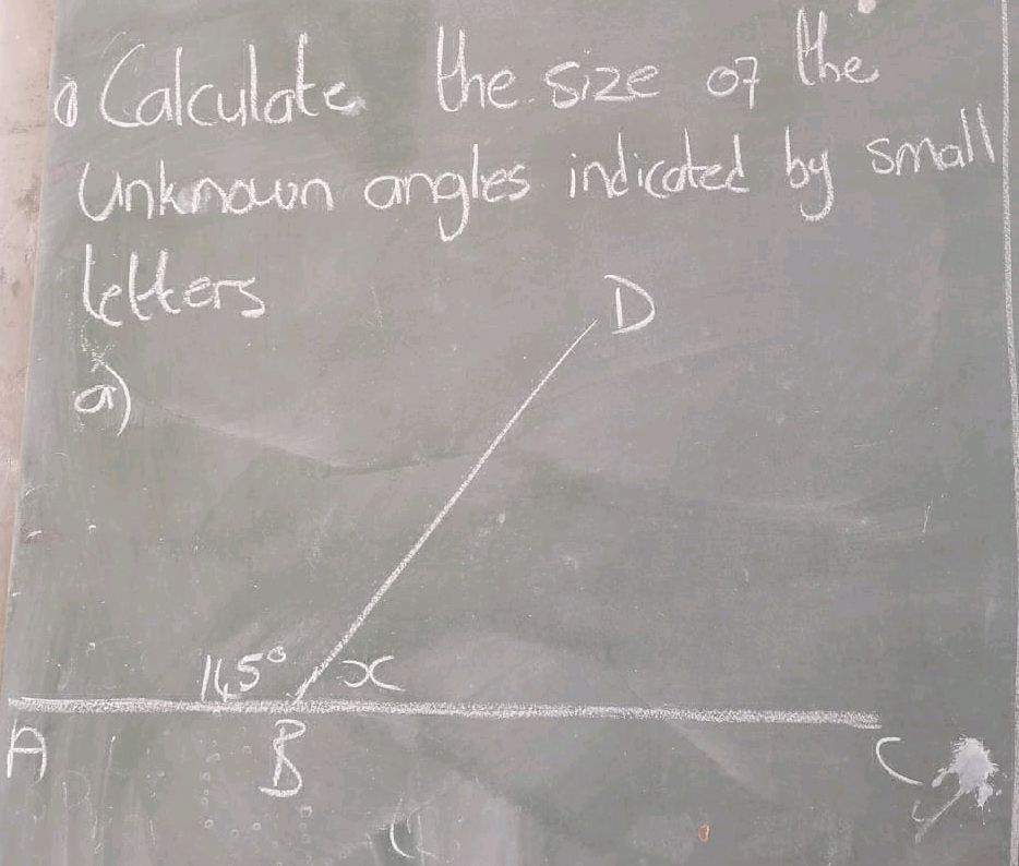 Calculate the size of the unknown angles | StudyX