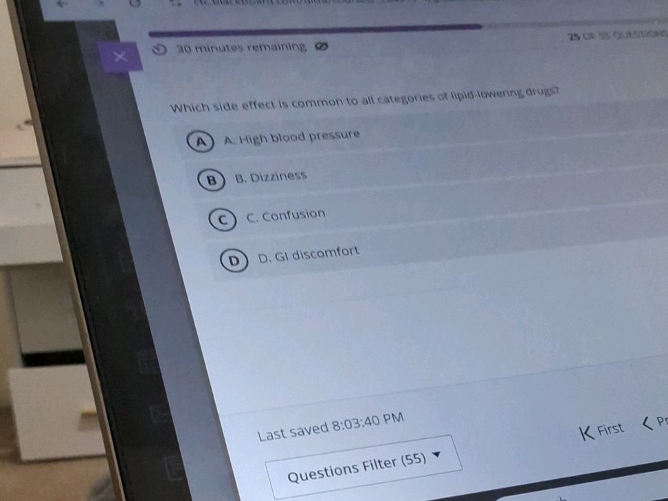 Which side effect is common to all | StudyX