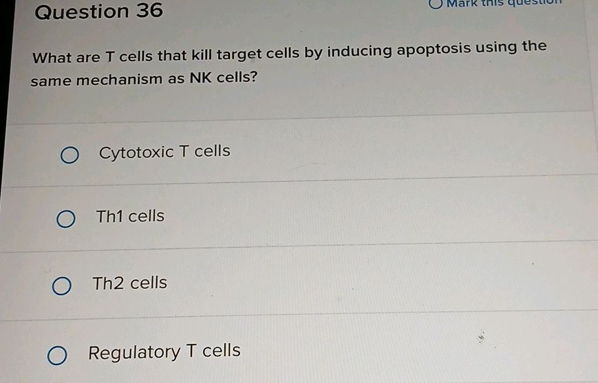 What are T cells that kill target cells by