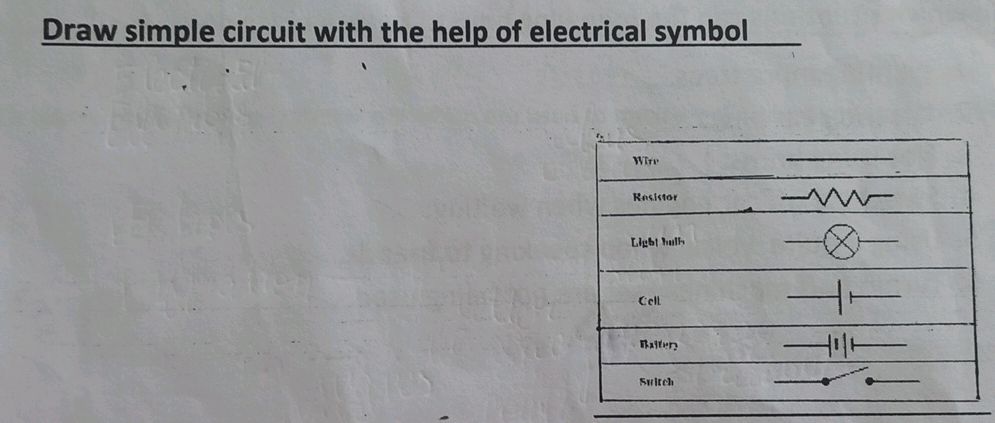 Draw simple circuit with the help of