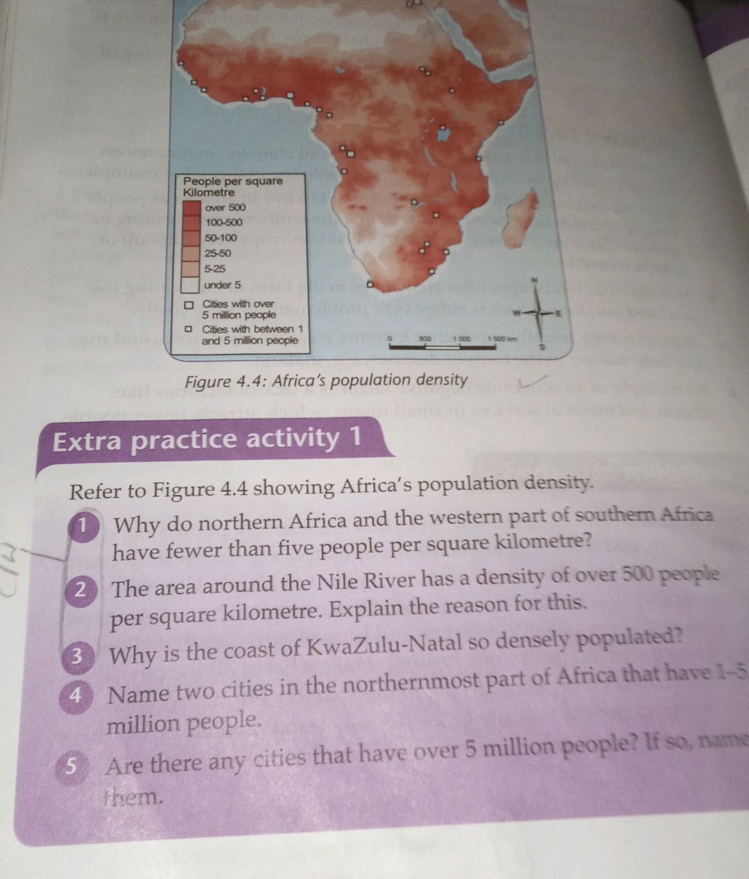 Refer to Figure 4.4 showing Africa's