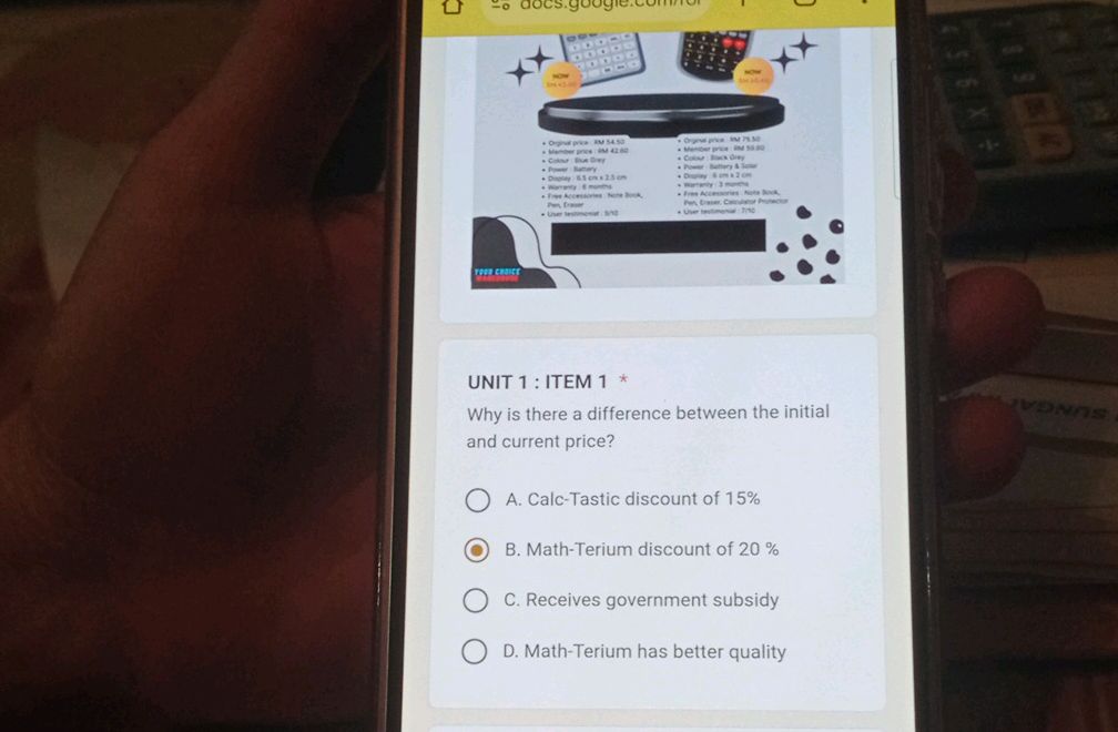 UNIT 1 : ITEM 1 * Why is there a difference | StudyX