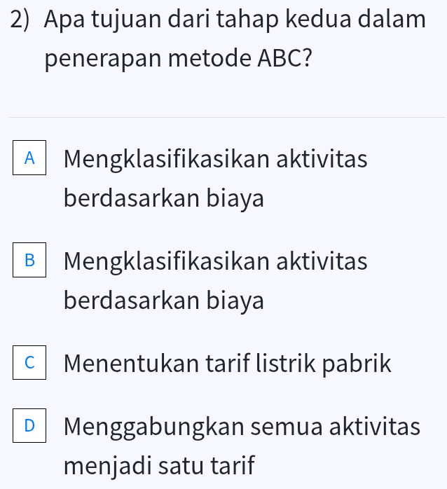 2) Apa tujuan dari tahap kedua dalam
