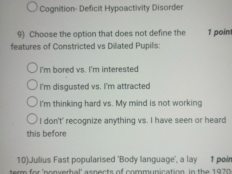 9) Choose the option that does not define | StudyX