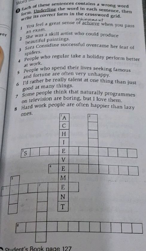 Each of these sentences contains a wrong | StudyX