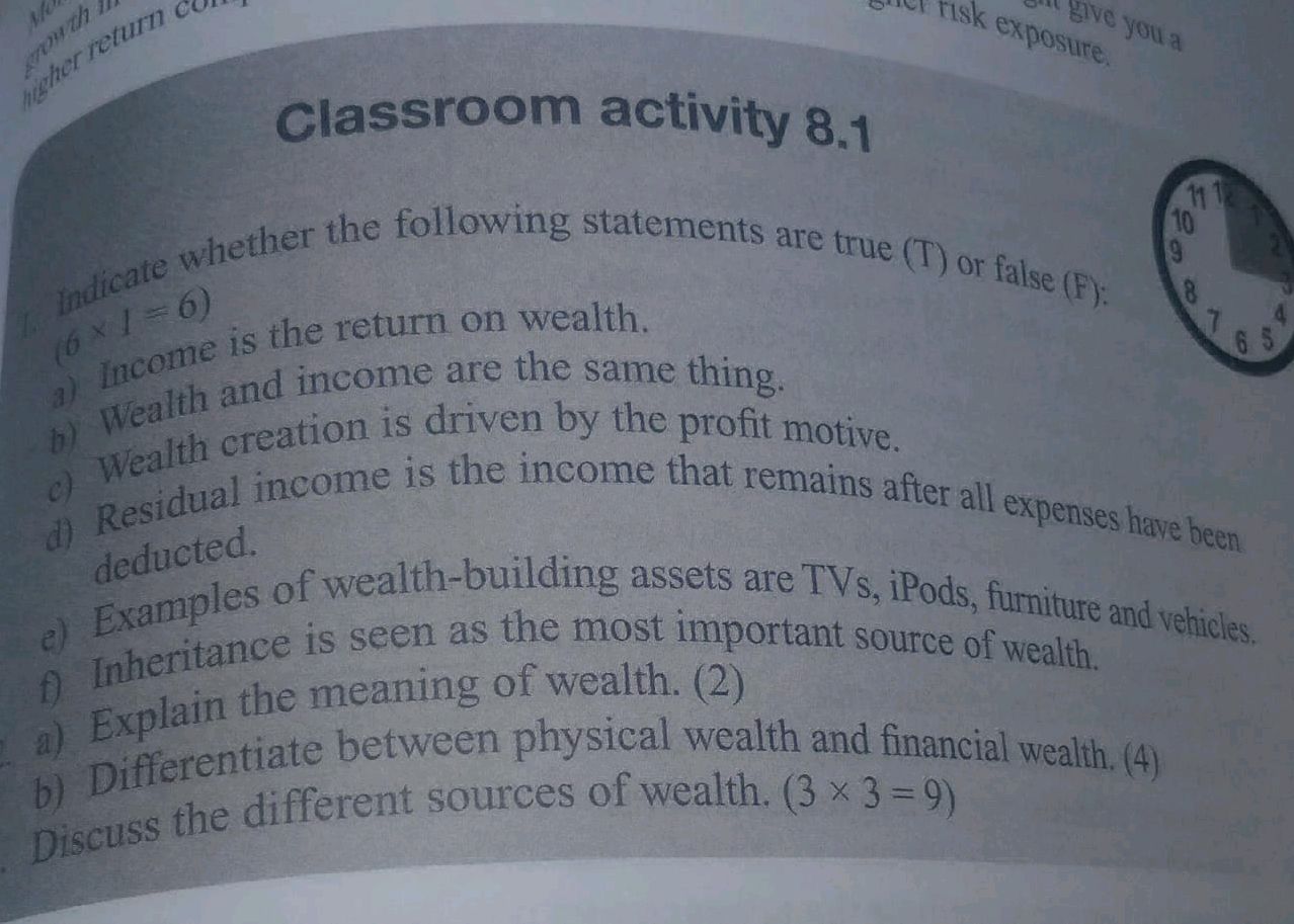 1. Indicate whether the following statements | StudyX