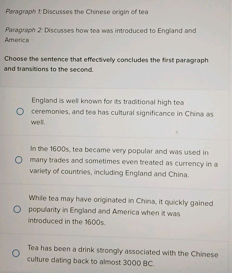 Paragraph 1: Discusses the Chinese origin of | StudyX