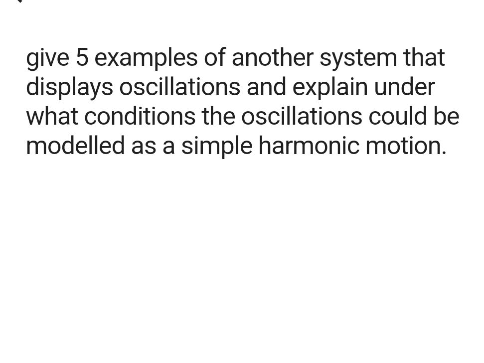 give 5 examples of another system that | StudyX