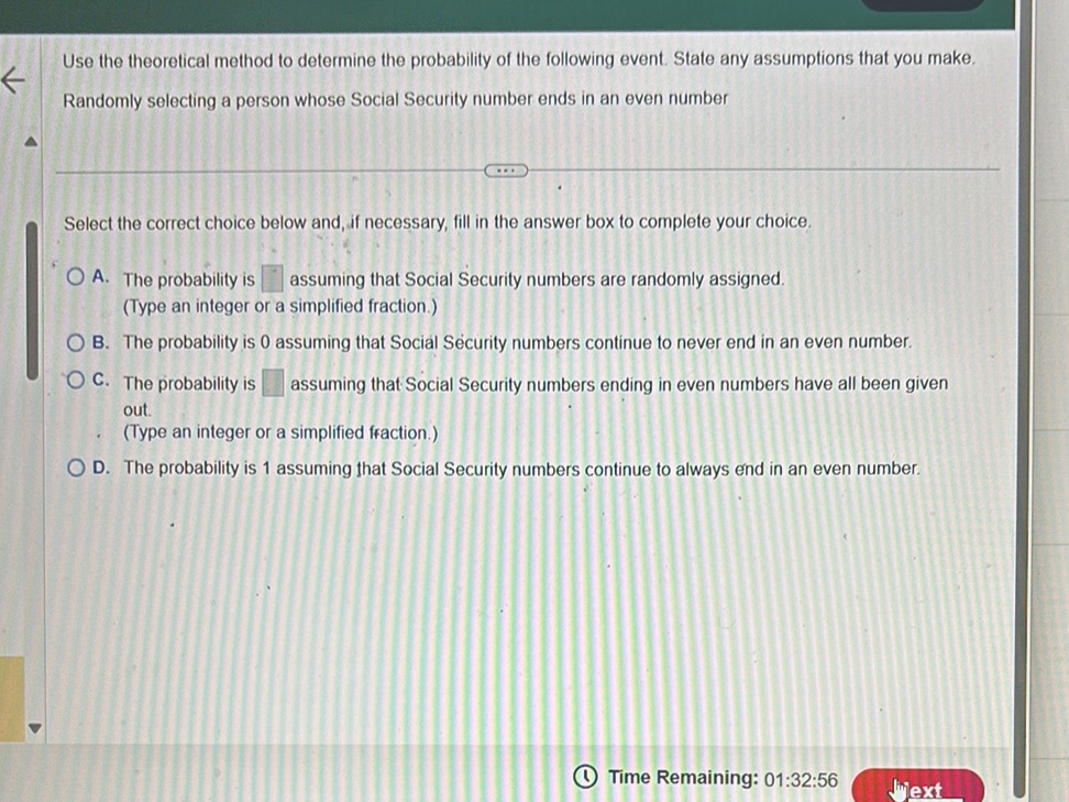 Use the theoretical method to determine the | StudyX