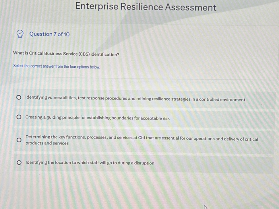 What is Critical Business Service (CBS)