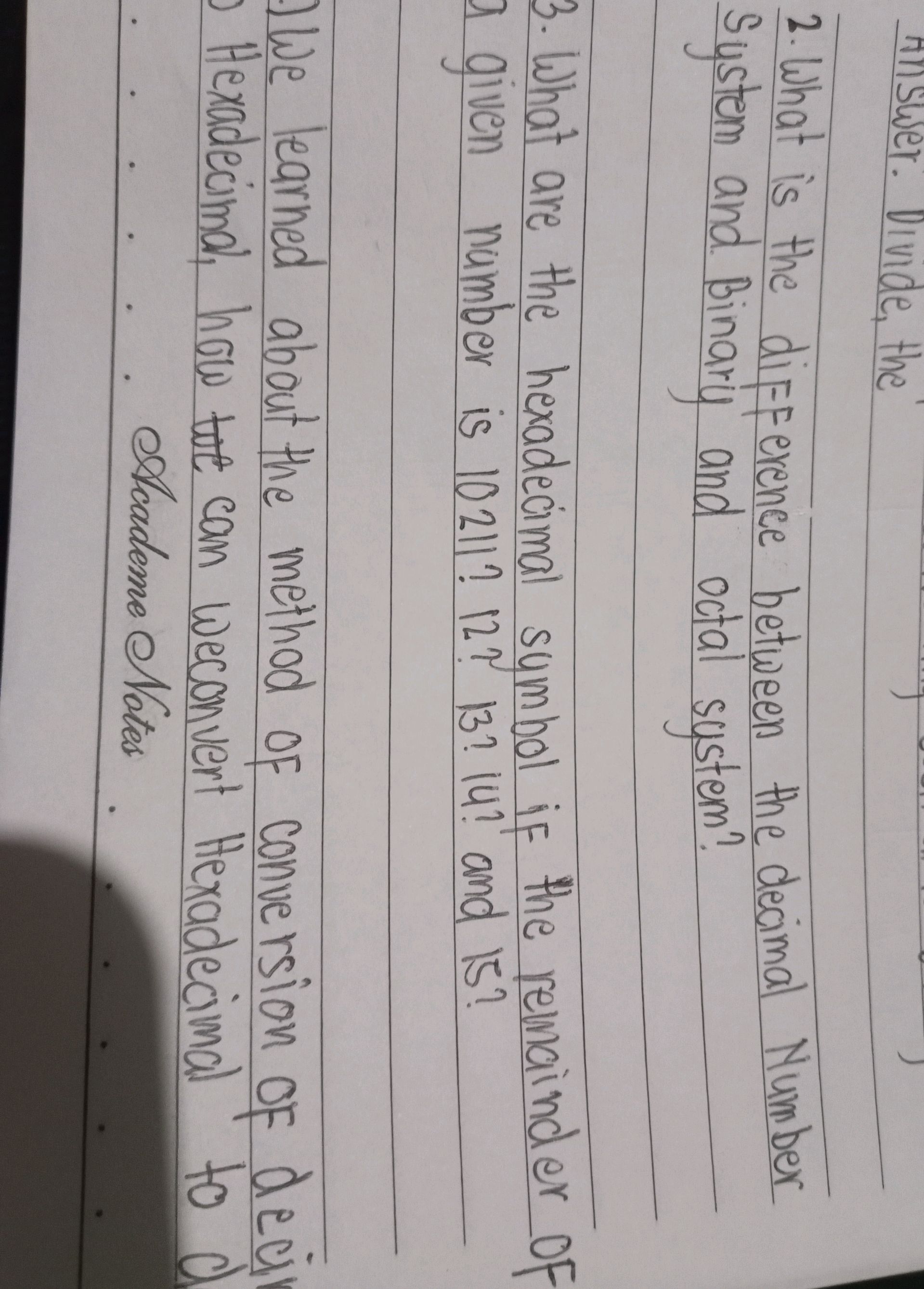 2. What is the difference between the | StudyX