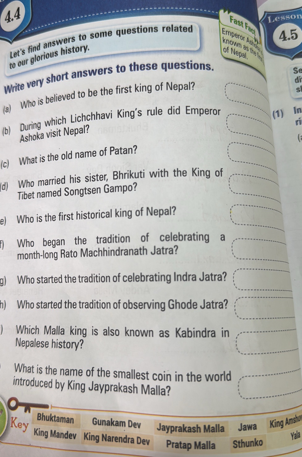 (a) Who is believed to be the first king of | StudyX