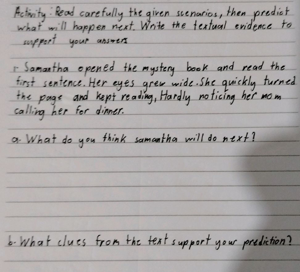 Activity: Read carefully the given | StudyX