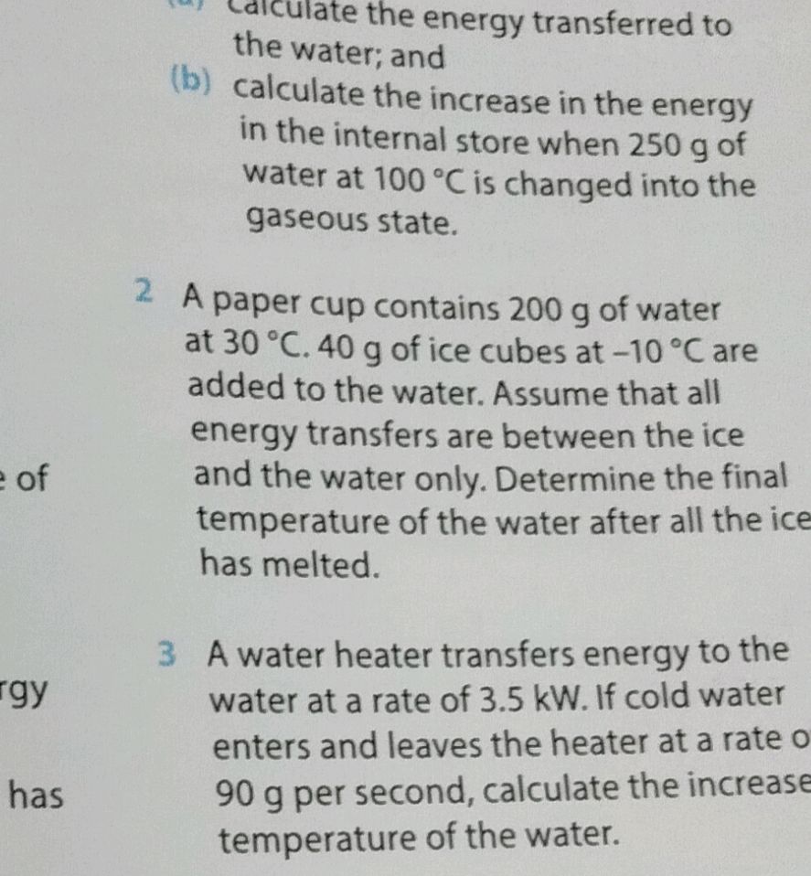 (a) Calculate the energy transferred to the | StudyX