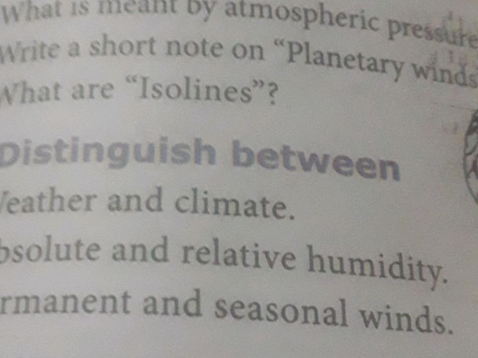 What is meant by atmospheric pressure Write | StudyX