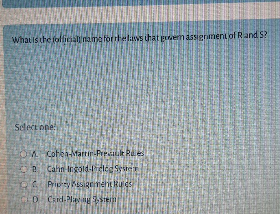What is the (official) name for the laws