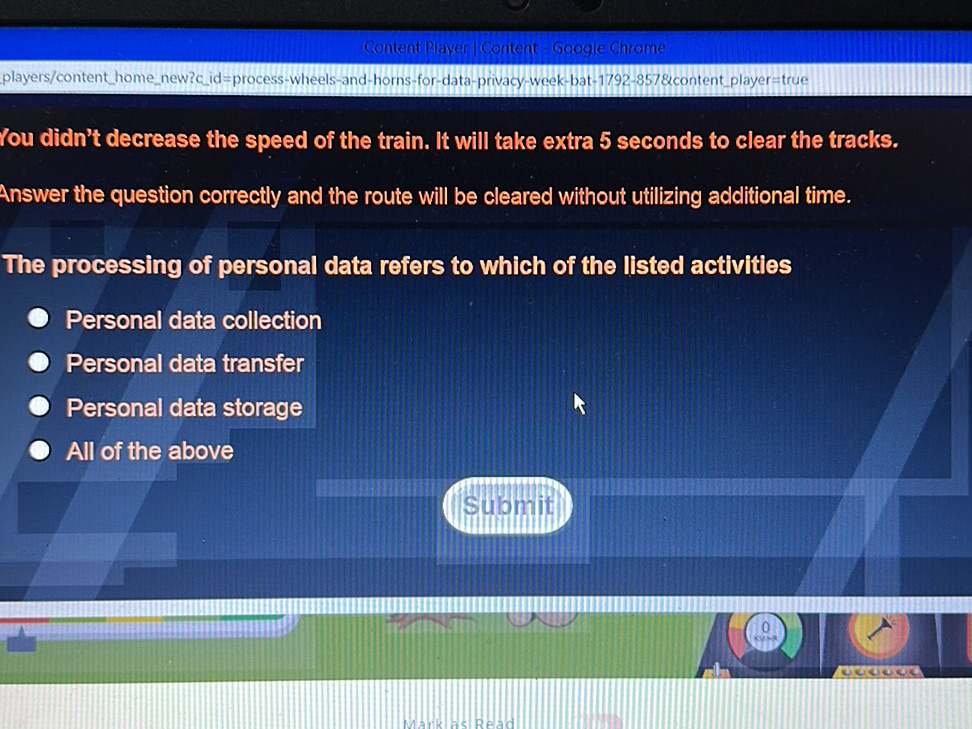 The processing of personal data refers to