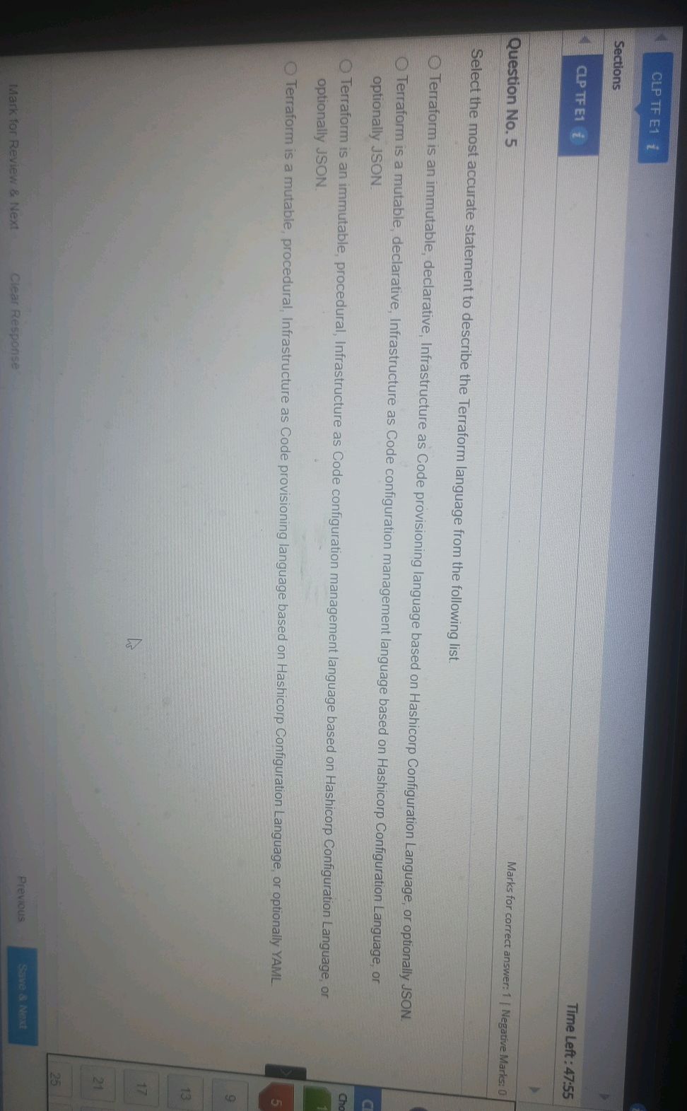 Question No. 5 Select the most accurate | StudyX