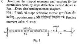 Determine the support moments and reactions | StudyX