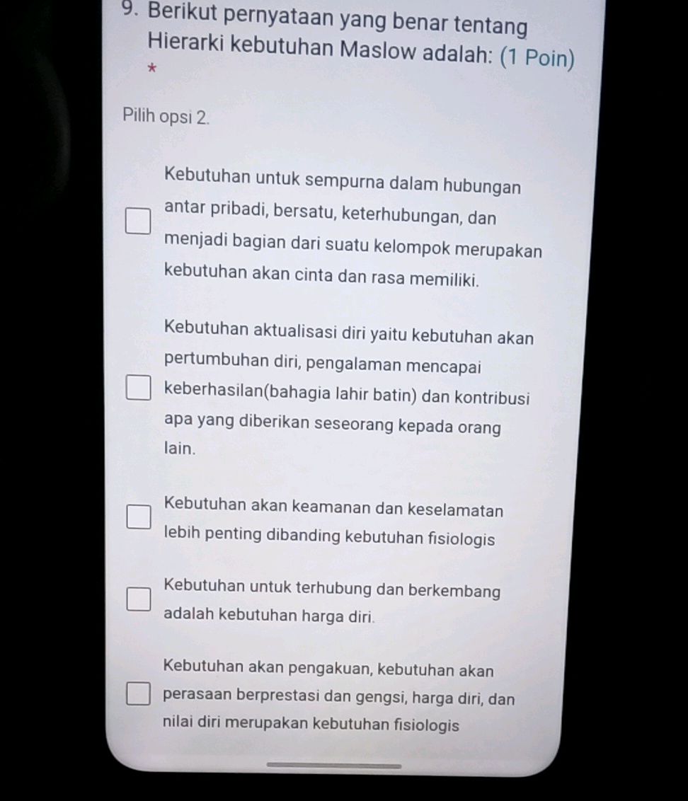 9. Berikut pernyataan yang benar tentang | StudyX