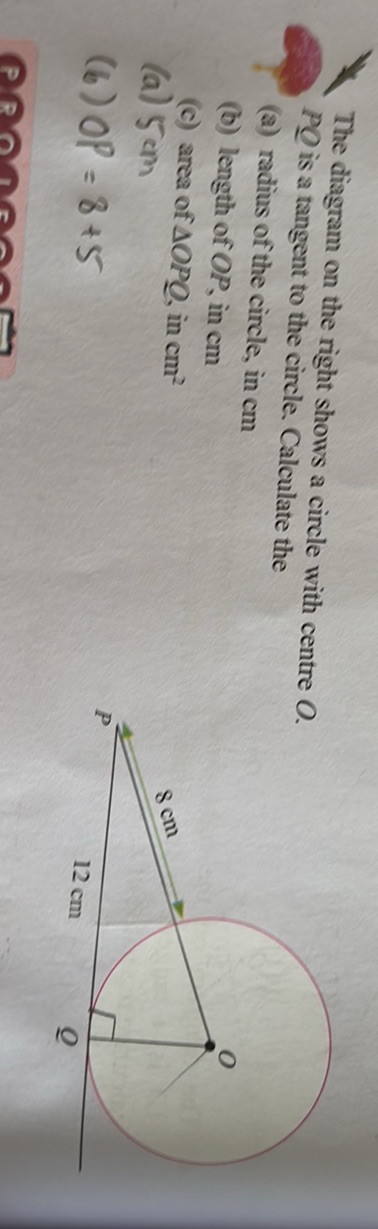 The diagram on the right shows a circle with | StudyX