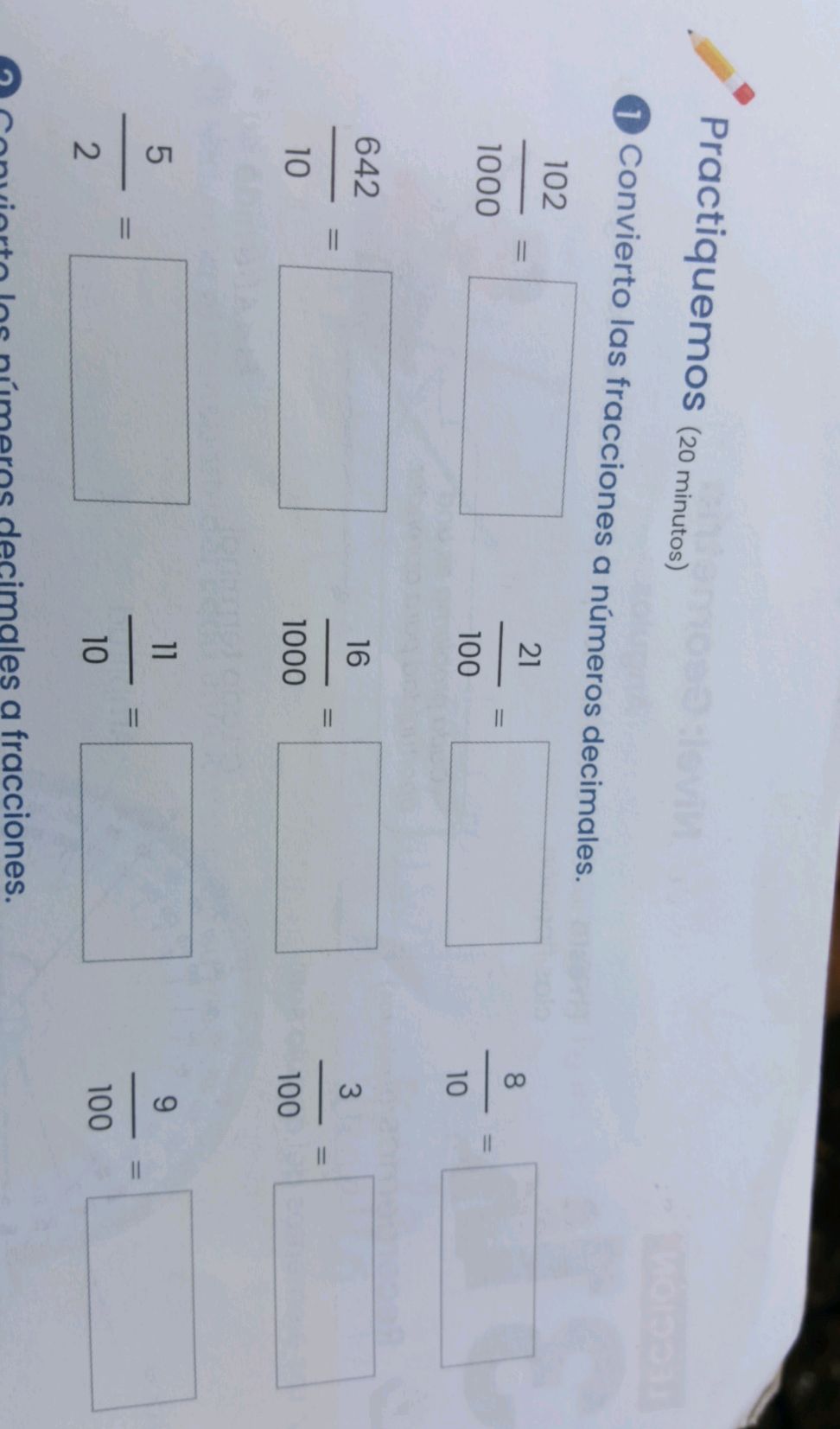 1 Convierto las fracciones a números | StudyX