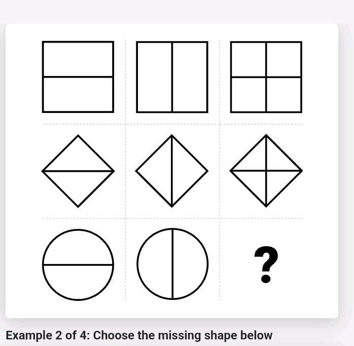 Example 2 of 4: Choose the missing shape | StudyX