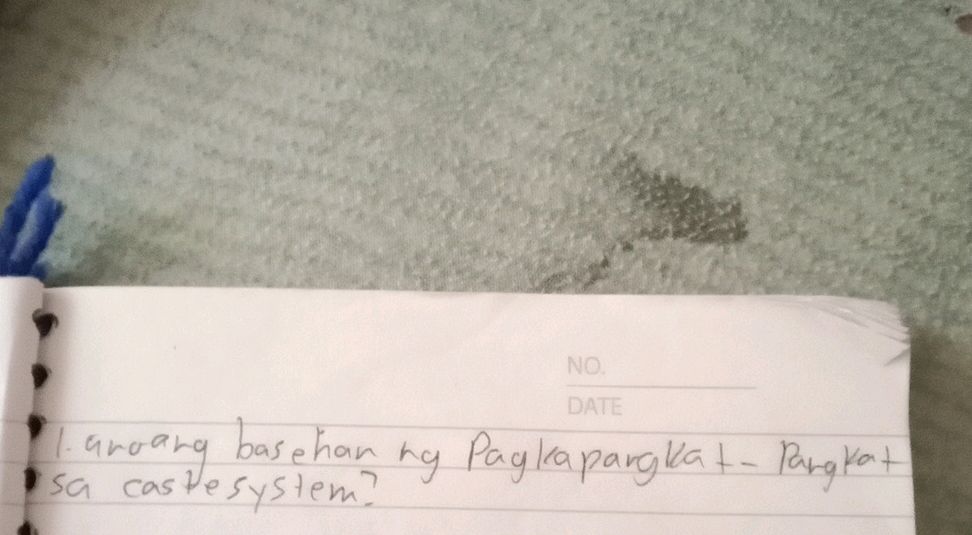anong basehan ng Pagkaka- pangkat sa caste