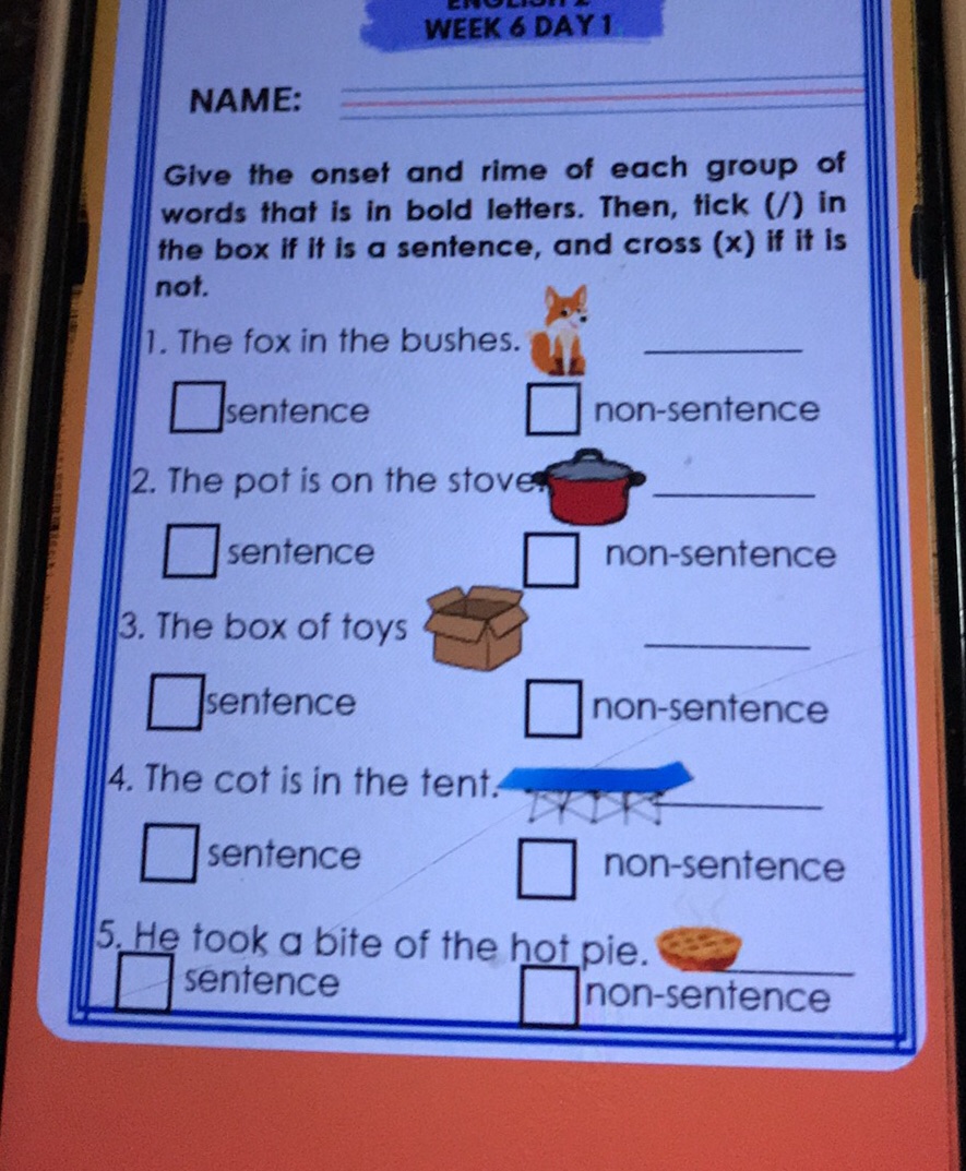 Give the onset and rime of each group of | StudyX