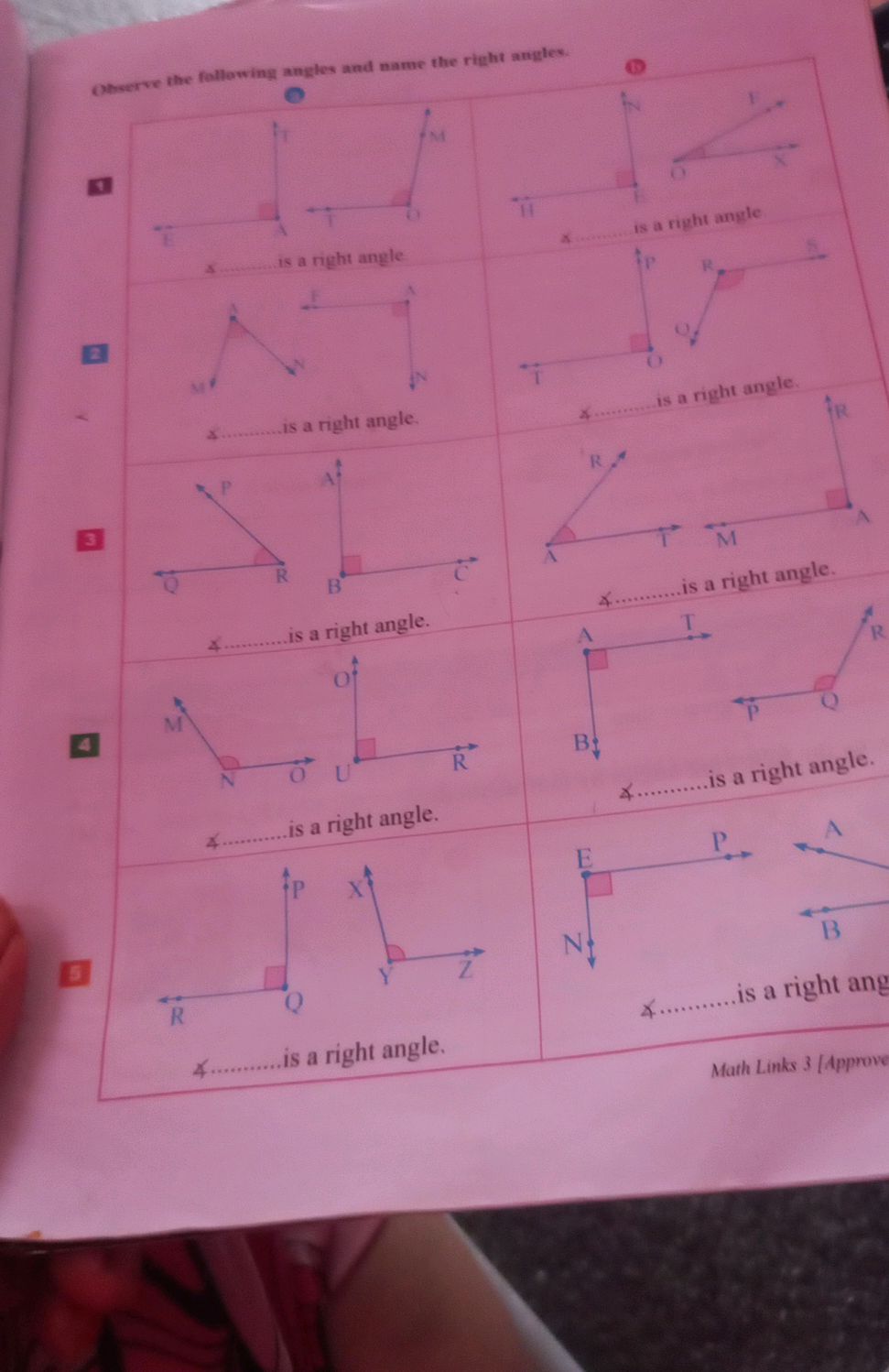 Observe the following angles and name the | StudyX