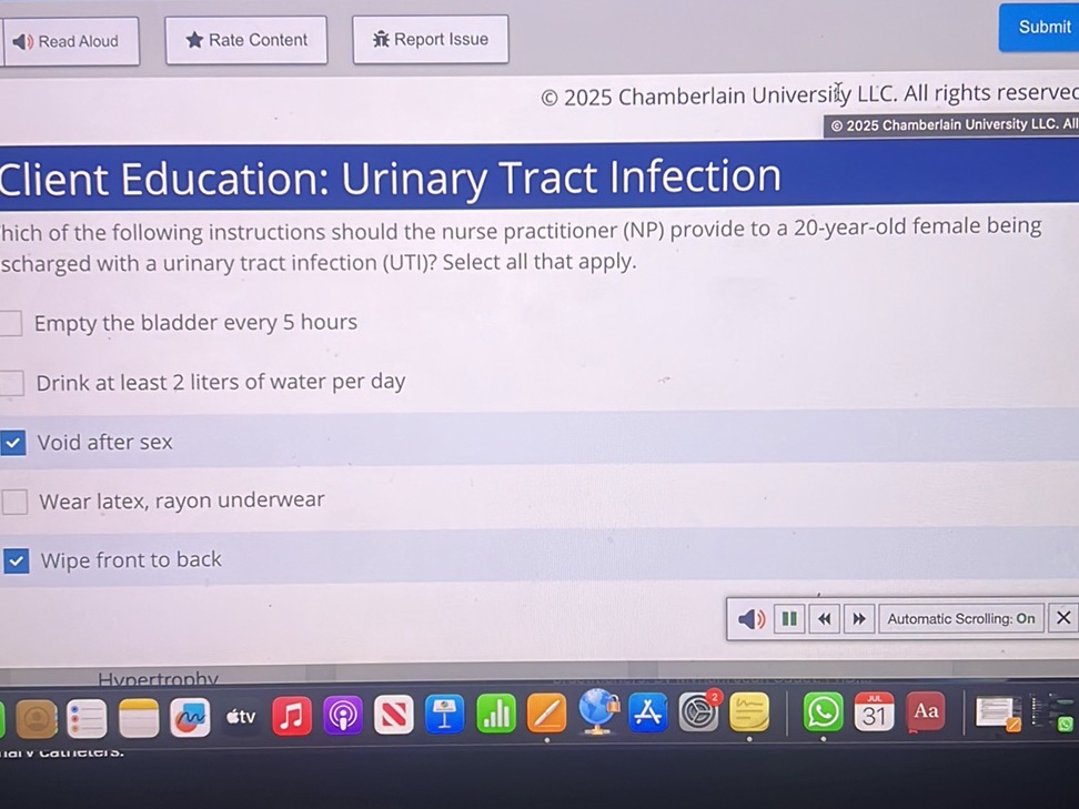 Which of the following instructions should
