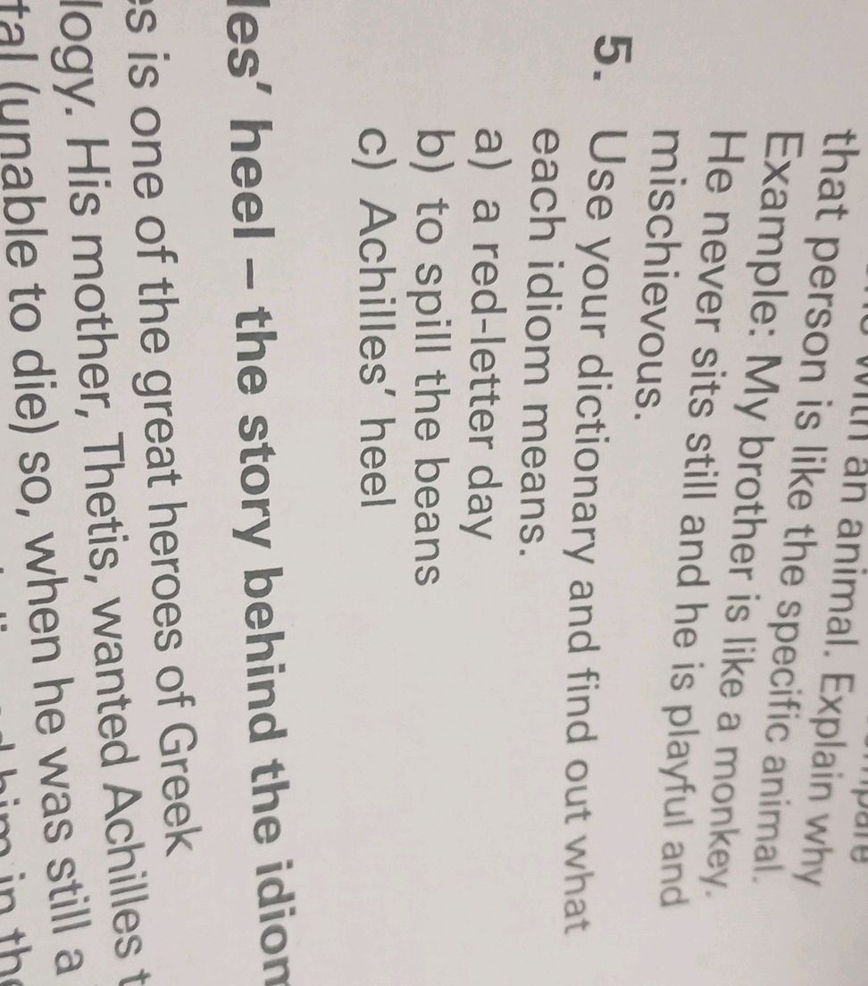 5. Use your dictionary and find out what | StudyX