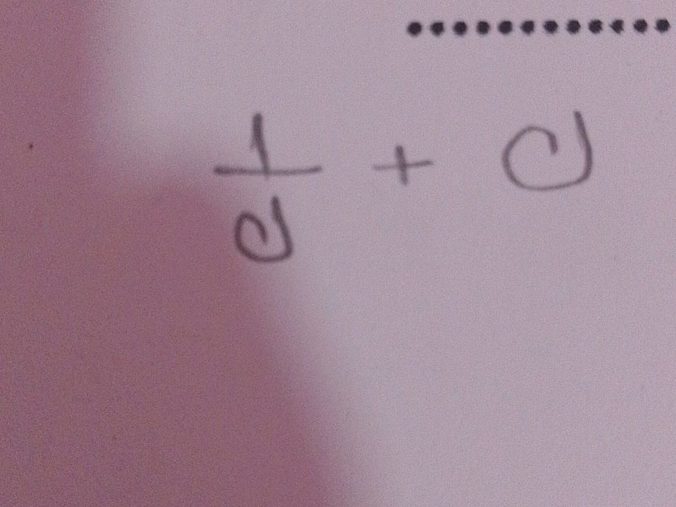 Simplifying the expression 1/e + 0