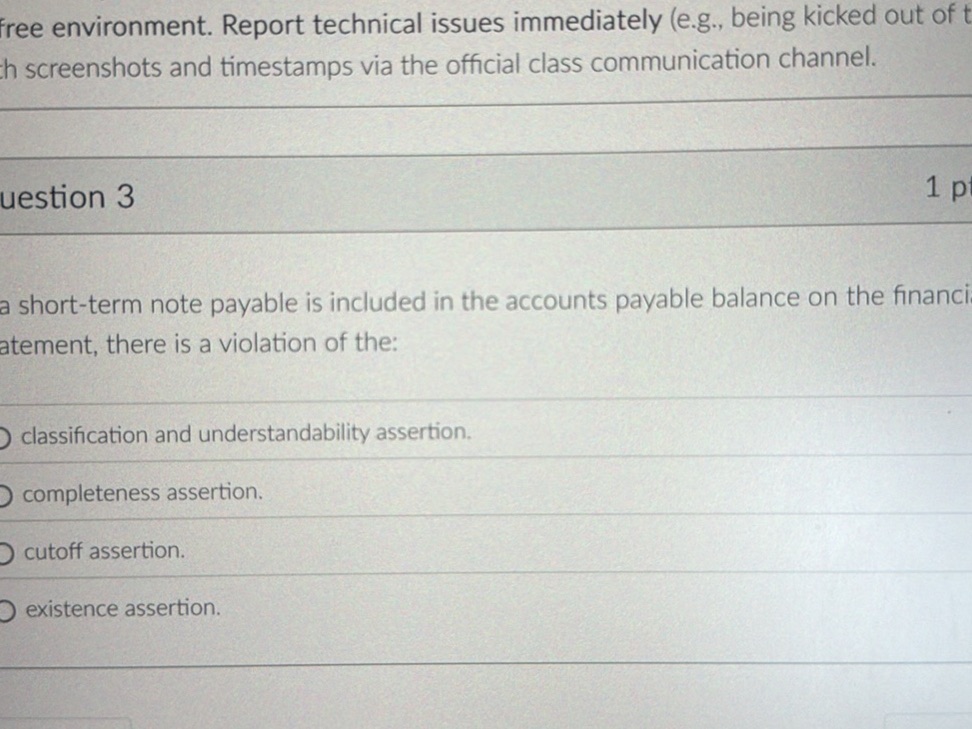 A short-term note payable is included in the | StudyX