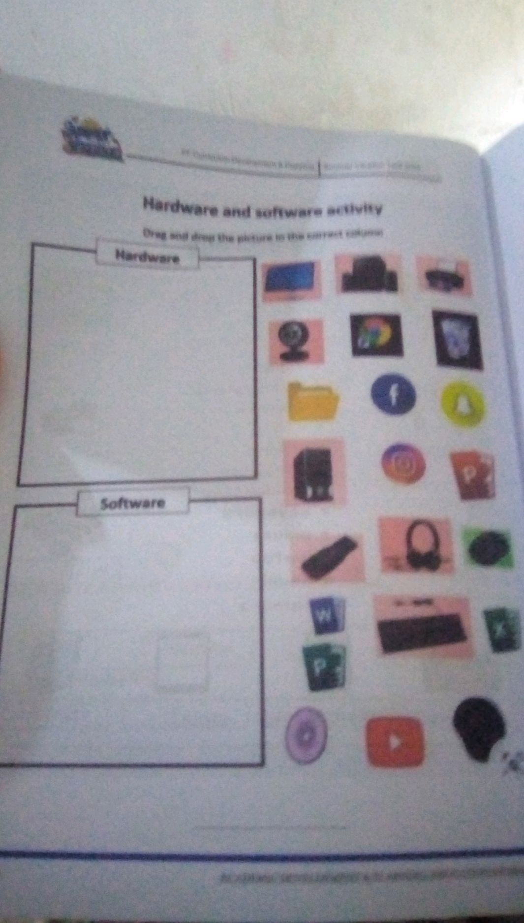 Hardware and software activity Drag and drop | StudyX